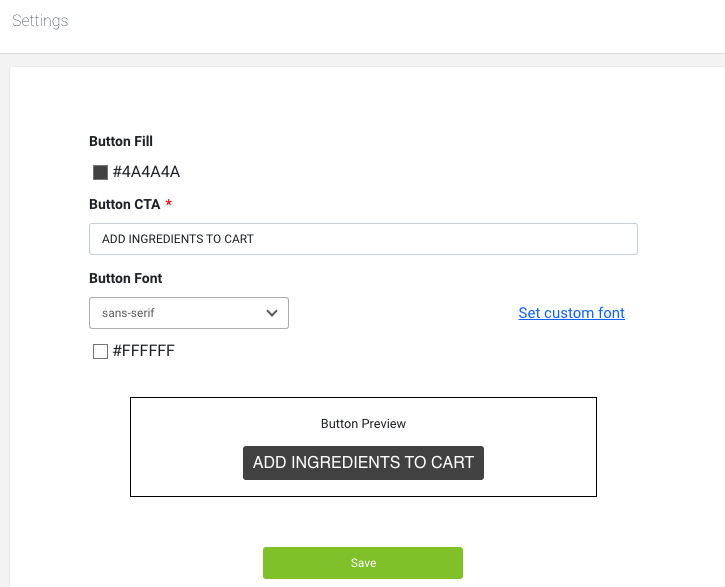 Going live with Shoppable Recipe Widgets – Destini
